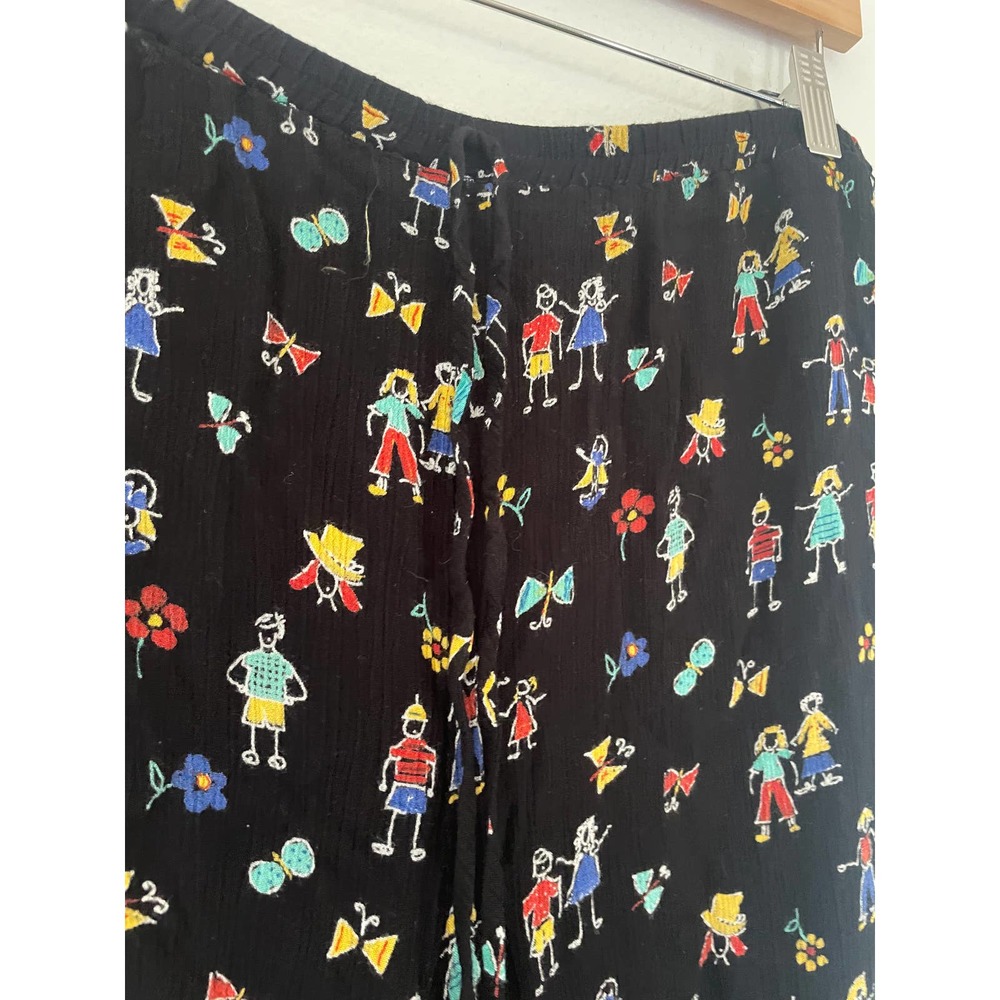 Women's Shenanigans Stick Figure Teacher Pants Size Pl - Gem